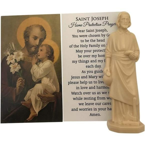 Accents | St Joseph The Home Protector Set With 4 Inch Statue And Holy ...